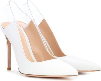Generic Escarpins à Bout Pointu et Bride arrière pour Femme, Chaussures à Talons Aiguilles Tendance en Daim, à Brides Transparentes et à Bout fermé idéales po