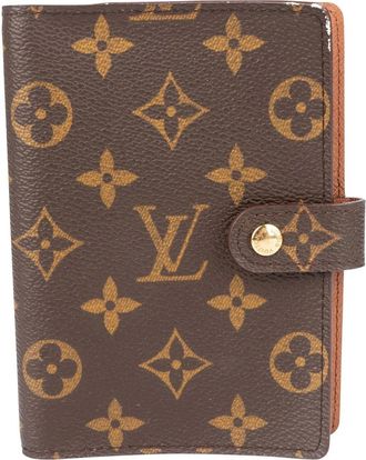 Louis Vuitton Portemonnaie - Louis Vuitton Canvas Monogram Agenda PM - Gr. unisize - in Braun - für Damen