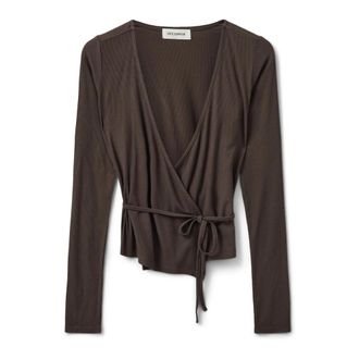 Sofie Schnoor Braune Fudge Wickelbluse - - Blouses & Shirts - Damen - Braun - M