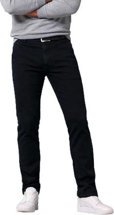 Meyer Bonn Baumwolle 9-3001 Pantalon pour homme en coton issu du commerce équitable, Bleu foncé (19), 52W x 30L