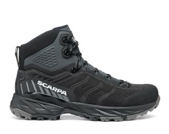 Scarpa Rush Trk GTX - Scarponcini impermeabili da trekking e zaino in spalla in Gore-Tex, Antracite scuro/nero, 9.5 Women/8.5 Men