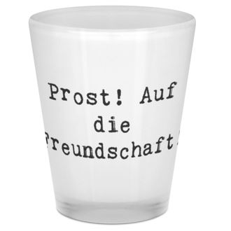 Mr. & Mrs. Panda Schnapsglas Spruch Schnapsglas Freundschaft - Geschenk, Partyzubeh&ouml;r, liebevolle Gestaltung, Kurze Gl&auml;ser, Geschenke, gesellige Runde, Schnaps, liebev