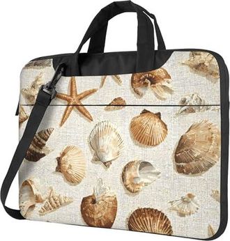 Generic Housse de protection antichoc pour ordinateur portable de 15,6 pouces avec bandouli&egrave;re et motif &eacute;toile de mer, multicolore, 15.6 inch