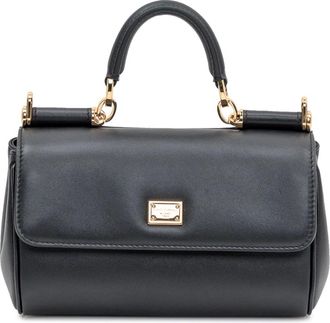 Dolce & Gabbana Femme, Sacs, Noir, Taille: ONE Size Cylindrical Top-Handle Bag