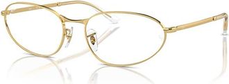 Ray-Ban Rb3734v Optics Arista Gold Fassung Klar Glas Polarisiert 54-18