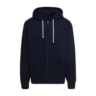 Polo Ralph Lauren Homme, Sweatshirts et sweats &agrave; capuche, Bleu, Taille: XL Sweat &agrave; capuche bleu avec logo