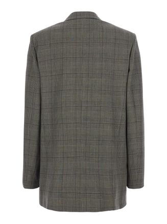 Pinko Womens Blazer Grey, Wool Blend Polyester Blazers Jacket