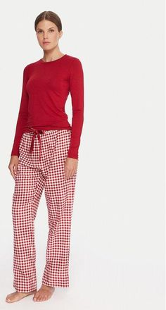 Hunkemöller Pyjama 302780 Rot Regular Fit