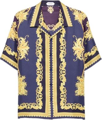 Versace Homme, Chemises, Multicolore, Taille: L Chemise &agrave; manches courtes Barocco