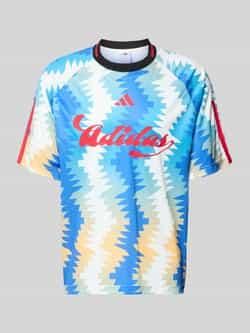 adidas Regular Fit T-Shirt mit Allover-Muster
