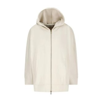 Max Mara Femme, Sweatshirts et sweats à capuche, Blanc, Taille: 36 FR Collection de Pulls Élégants