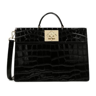 Kazar Schwarze Handtasche in Form einer Aktentasche - - Bags - Damen - Schwarzk - ONE SIZE