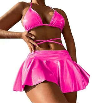 Generic Short de Bain Femme Mode f&eacute;minine Deux pi&egrave;ces Maillot de Bain Femmes Laque Sexy Bikini Maillot de Bain pour Femme