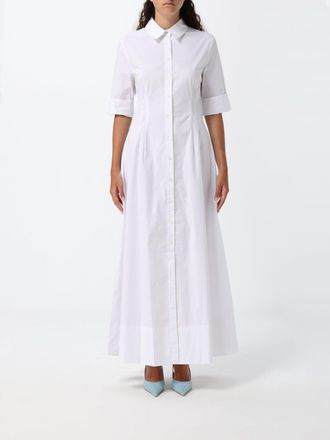 Staud Langes Hemdblusenkleid aus Baumwolle mit klassischem Kragen
