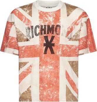 John Richmond Homme, Tops, Multicolore, Taille: M T-shirt Iconique Graphique H&eacute;ritage