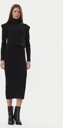 Morgan Strickkleid 262-RMILOR Schwarz Slim Fit