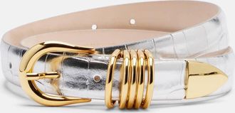 D&eacute;hanche D&eacute;hanche G&uuml;rtel Hollyhock aus Metallic-Leder