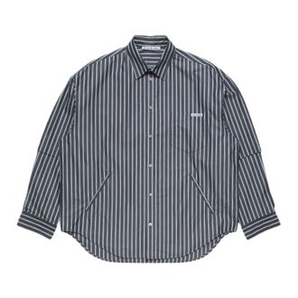 Acne Studios Homme, Chemises, Bleu, Taille: S Chemise boutonn&eacute;e &agrave; double manche