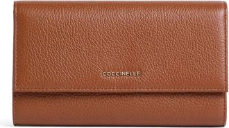 Coccinelle Metallic Softwallet genarbtes Leder. W11