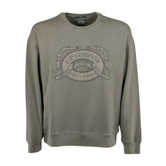 C.P. Company C.p. Company, Homme, Sweatshirts et sweats &agrave; capuche, Gris, Taille: S SweaT-shirts Col Rond