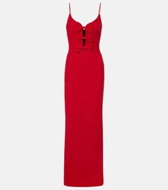 Rebecca Vallance Robe longue Precious &agrave; d&eacute;coupes