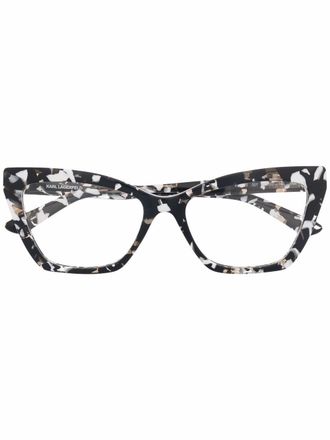 Karl Lagerfeld Cat-Eye-Brille - Schwarz