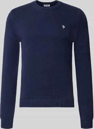 Review Strickpullover mit gerippten Abschl&uuml;ssen