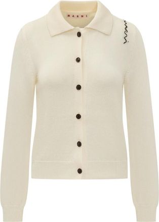 Marni Femme, Pulls, Blanc, Taille: 36 FR Polo Cardigan