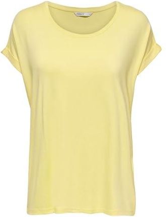 Only T-shirt pour femme, Jaune p&acirc;le, S