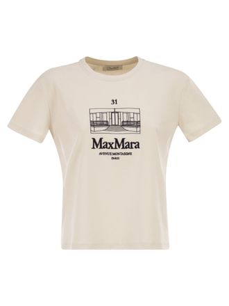 Max Mara Smmbella - T-shirt en jersey avec broderie