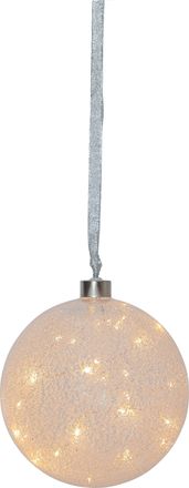 Eglo LED Weihnachtskugel für Innen, beleuchtete Glaskugel zum Aufhängen Ø 15 cm, Leuchtkugel zum Hängen, warmweiß, Strom-Betrieb