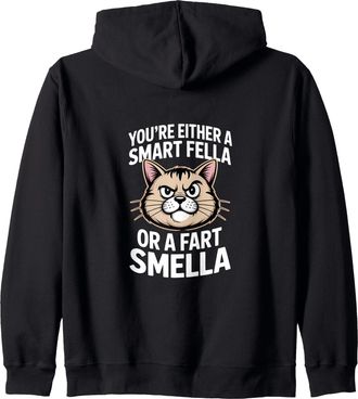 Mapanoli Design Du bist entweder EIN Kluger Kerl oder eine furzriechende Katze Kapuzenjacke