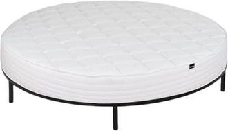 Vente-Unique Ensemble 220 x 220 cm sommier + Matelas Rond &eacute;p.25cm - Roma de YSM&Eacute;E