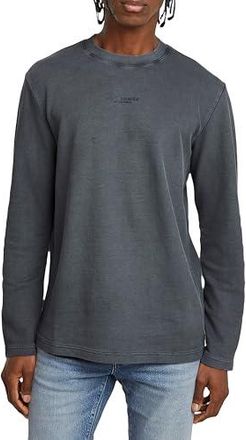 G-Star G-Star Homme T-Shirt À Manches Longues Overdyed, Bleu (salute gd D25965-D895-D418), XL