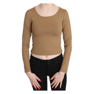Gianfranco Ferre Long Sleeve Tops - - Tops - Damen - Braun - XS