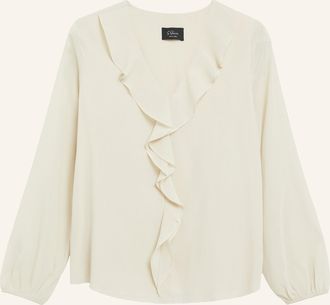 s.Oliver Black Label S.Oliver Black Label Blusenshirt Mit Volants beige