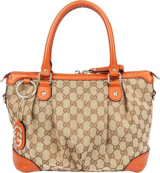 Gucci Crossbody Bags - Gucci GG Monogram Sukey Handbag - Gr. unisize - in Braun - f&uuml;r Damen
