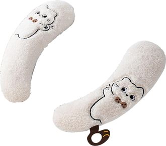 Generic WC-Sitzbezug-Pads - 1 Paar Wiederverwendbare Warme Kissen, Weiche Pl&uuml;sch-Toilettensitzbez&uuml;ge, Badezimmer-Komfortpolster, Schutz Vor Kaltem Winterwette