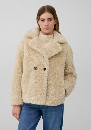 s.Oliver Winterjacke Outdoor-Jacke Teddy-Jacke mit Eingrifftaschen