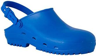 reposa Safe - Sabot Femme et Homme en Caoutchouc, Sabot Femme Medical Infirmiere Unisex avec Sangle Rabattable et Embout de Sécurité en Acier - Chaussure Med