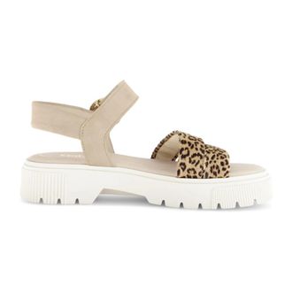 Gabor Leopardenmuster Damen Sandale - Braun - - Shoes - Damen - Braun - 35 EU