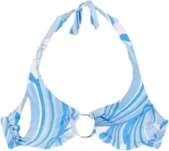Melissa Odabash Femme, Maillots de bain, Bleu, Taille: 40 FR Brussels Twirl Bikini Top