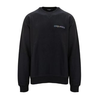 Dsquared2 Herren Pullover Sweatshirt Multicolor Print - - Sweatshirts & Hoodies - Herren - Schwarzk - M