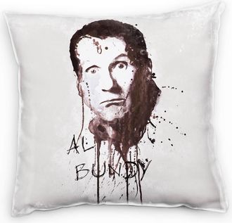 Paul Sinus Art Al Bundy Deko Kissen Bezug 40x40cm f&uuml;r Couch Sofa Lounge Zierkissen - Dekoration zum Wohlf&uuml;hlen