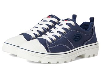 Skechers Damen Roadies-true Roots Sneaker, Blau Navy Canvas White Leather Trim Nvy, 35.5 EU