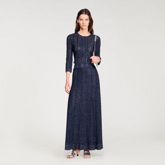 Sandro Kurzer Cardigan mit Strass