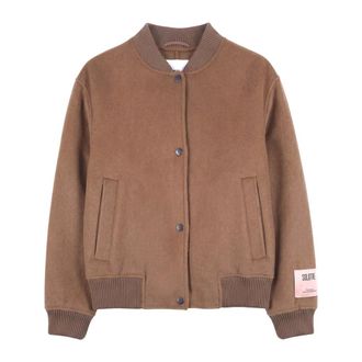 SOLOTRE Blousons bomber - Femme - Vestes - Brun - Taille: 40 FR