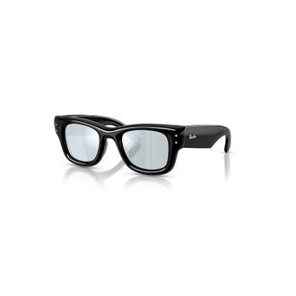 Ray-Ban Wayfarer Puffer Sonnenbrillen Schwarz Fassung Gr&uuml;n Glas 50-23