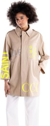 Brand Unique Femme, Manteaux, Beige, Taille: 44 FR Short Caban