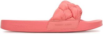 Tommy Jeans Pantoletten Tjw Braided Slides EN0EN02975 Rosa